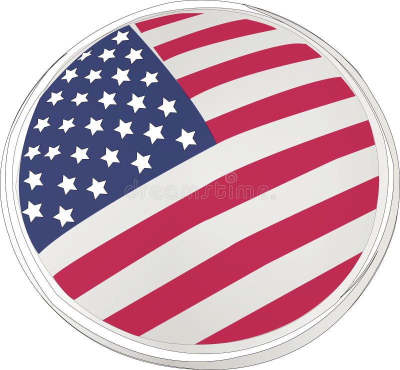 Round button flag stock vector. Illustration of button - 11051047