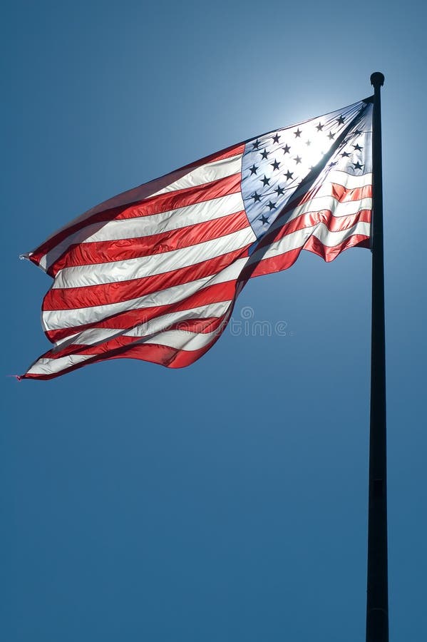 Statue of Liberty Torch & Flag Stock Image - Image of torch, flag: 2338945