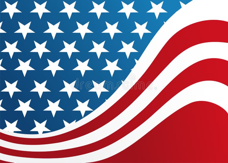 American flag stock vector. Illustration of freedom, ripple - 7769098