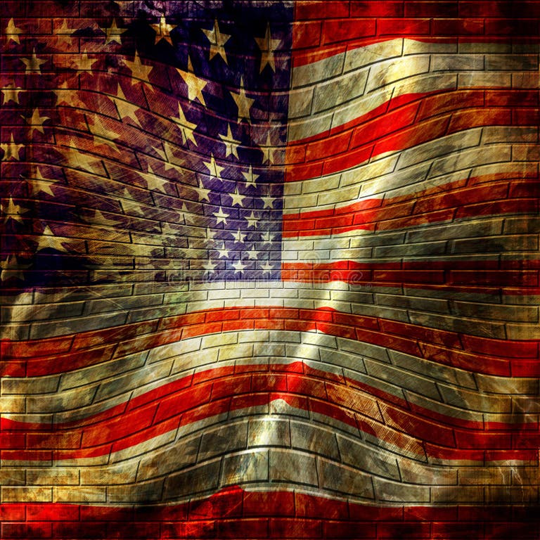 Usa Flag Bricks Stock Illustrations – 185 Usa Flag Bricks Stock ...