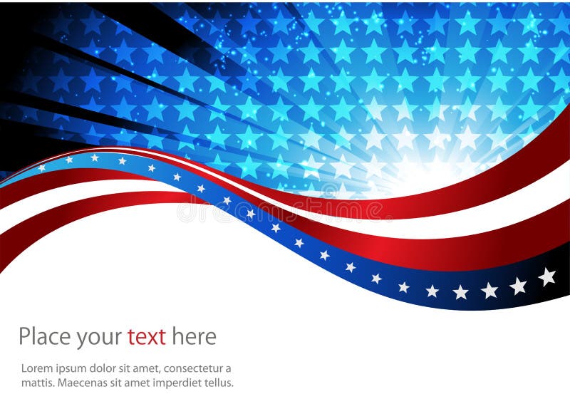 American Flag, Abstract Background of the Stock Vector - Illustration ...