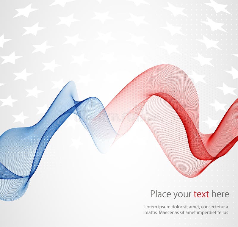 American Flag, Abstract Background of the Stock Vector - Illustration ...