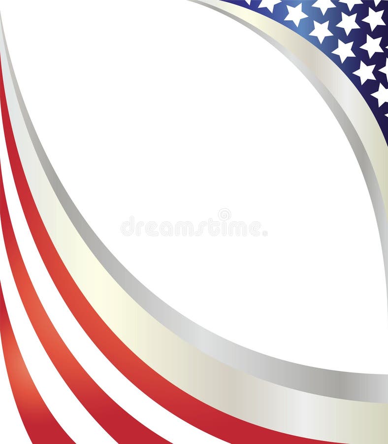 American Flag Abstract Wave Pattern for Your Design. Stock Vector ...