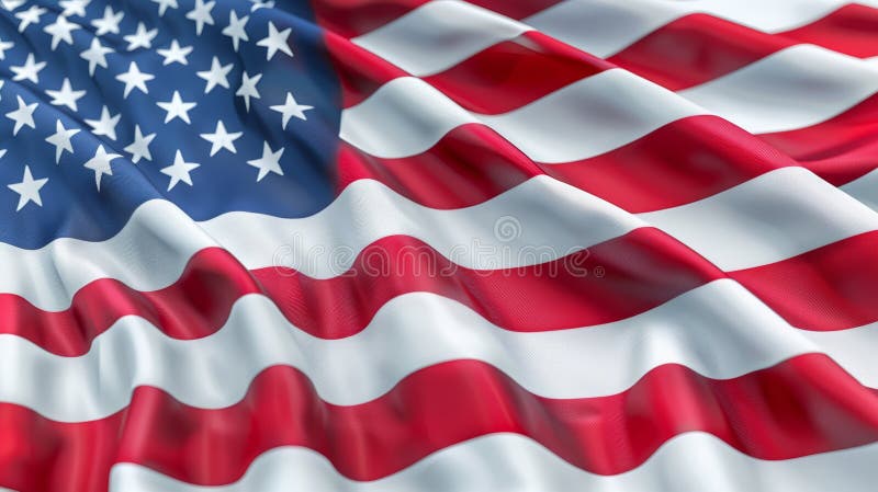 The American Flag. AI Generated Stock Photo - Image of icon, waving ...