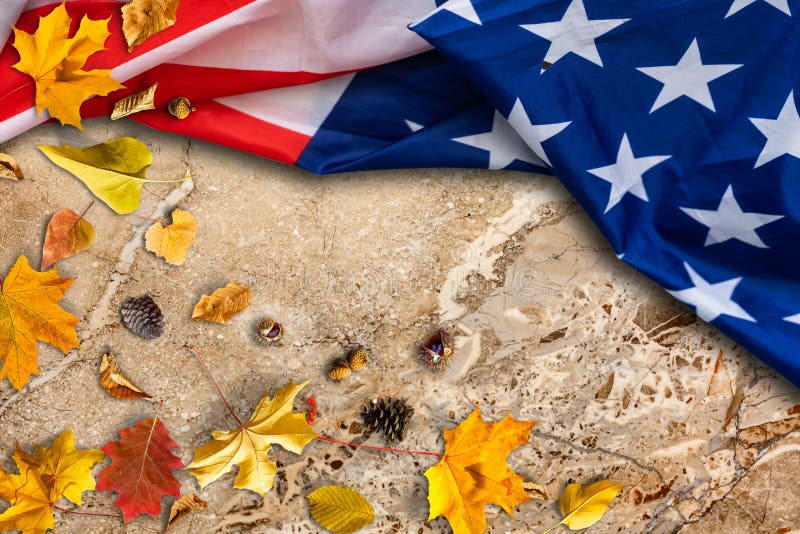 American Flag. Autumn Season Time Stock Image - Image of fresh, food ...