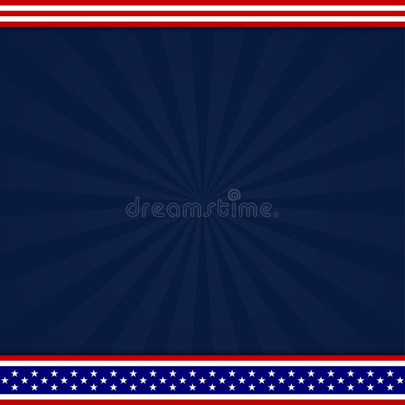 American Flag Background for Any Event Stock Vector - Illustration of ...