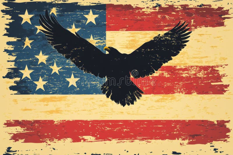 313 American Bald Eagle Flying Flag Symbol America Stock Photos - Free ...