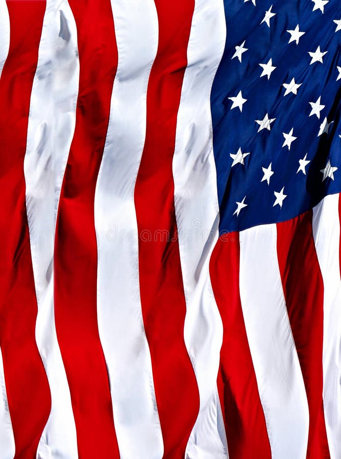 Vertical American Flag Background