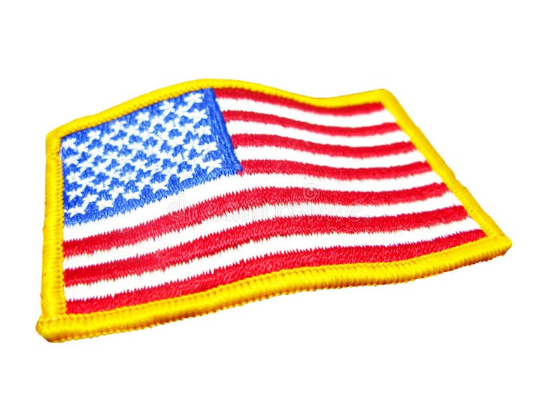 American flag badge stock image. Image of fabric, badge - 7471631
