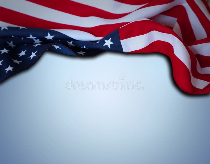 American flag on blue stock photo. Image of states, america - 143292514