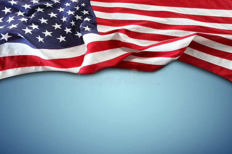 American flag on blue stock photo. Image of independence - 187177280