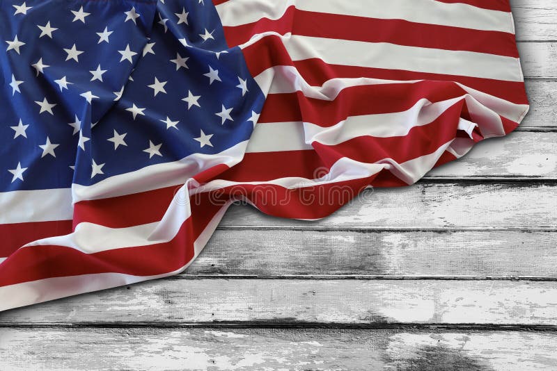 American flag on boards stock image. Image of closeup - 201459441
