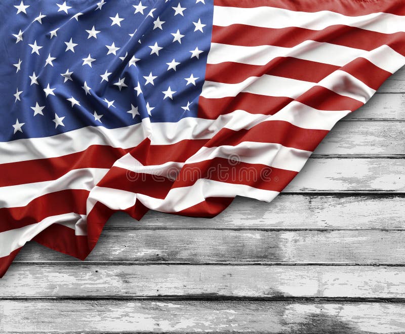 American flag on boards stock photo. Image of symbol - 274230094