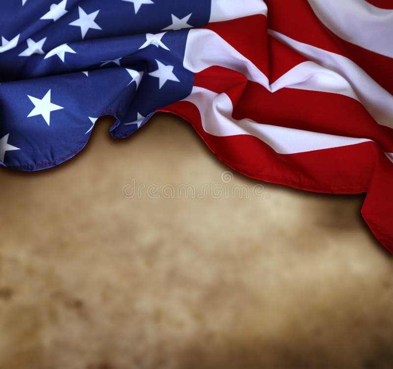 American flag on brown stock image. Image of patriot - 143742339