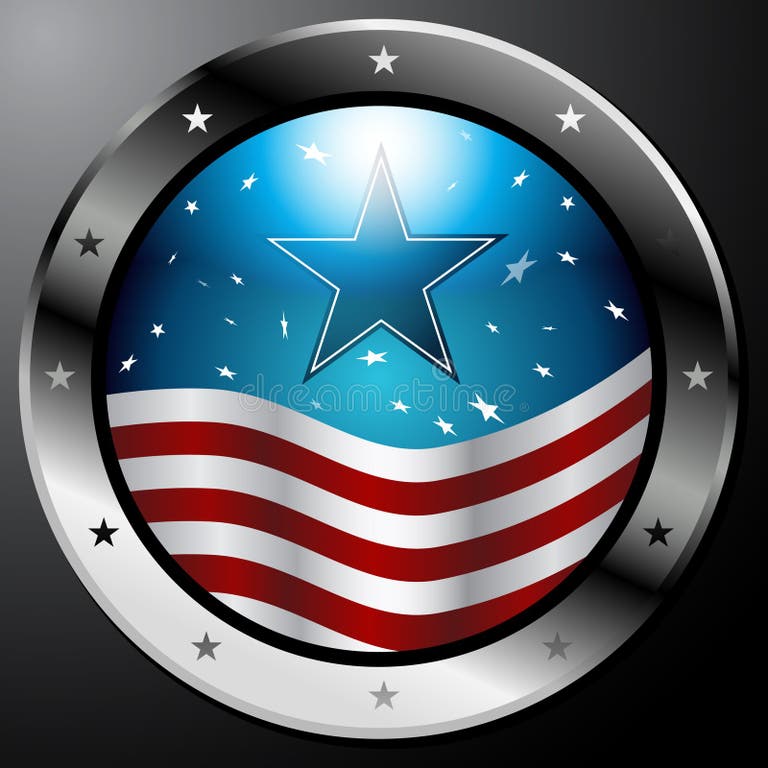 American Button Flag Stock Illustrations – 15,205 American Button Flag ...