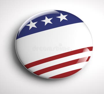 American Flag Button stock illustration. Illustration of striped - 27889355