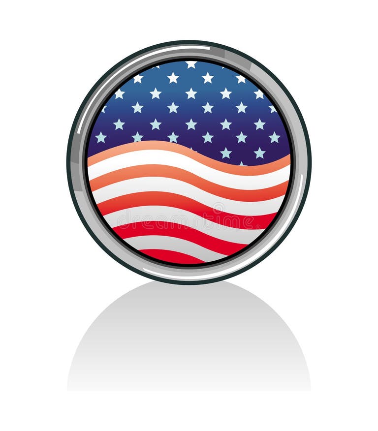 American Button Flag Stock Illustrations – 15,380 American Button Flag ...