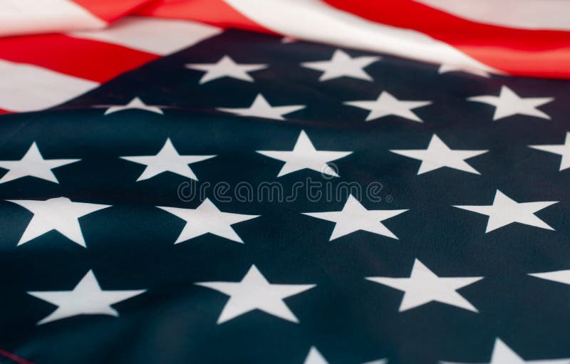American Flag Close-up, Star-spangled Banner, Stock Image - Image of ...
