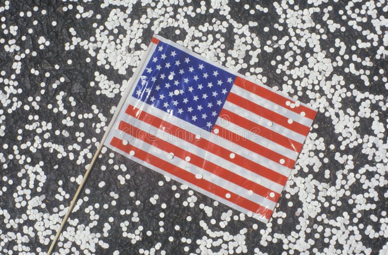 American Flag and Confetti stock image. Image of plastic - 26890739