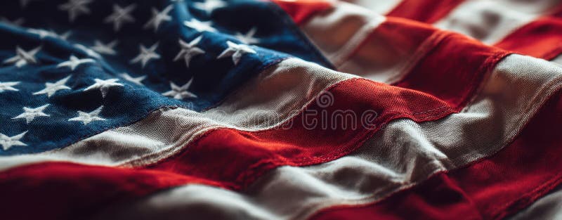 The American Flag Draped Elegantly with Rich Textures and Colors AI ...