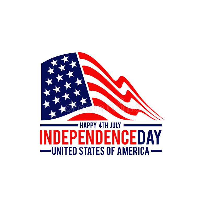 American Flag and Emblem Logo Design Vector Template Stock Vector ...