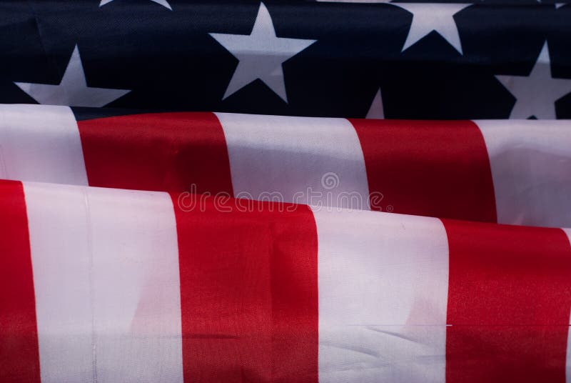 American Flag Flowing with Texture Fabric Detail, Stock Photo - Image ...