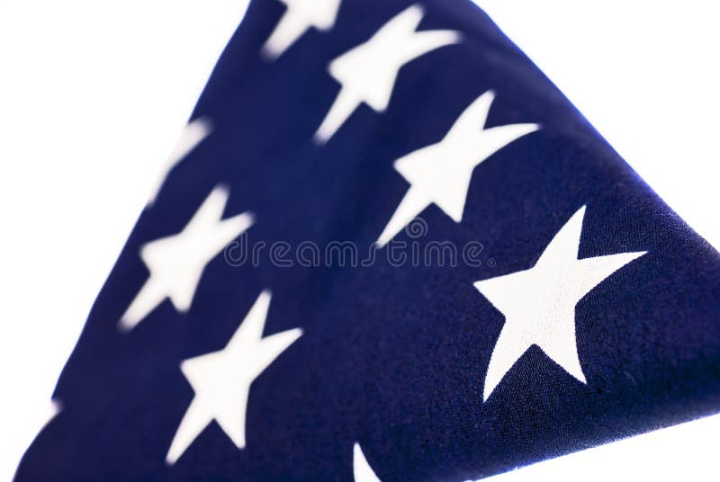 American Flag Folded in a Triangle Stock Image - Image of united, flag ...