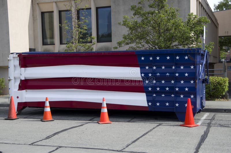 American Flag Dumpster Vector Stock Photos - Free & Royalty-Free Stock ...