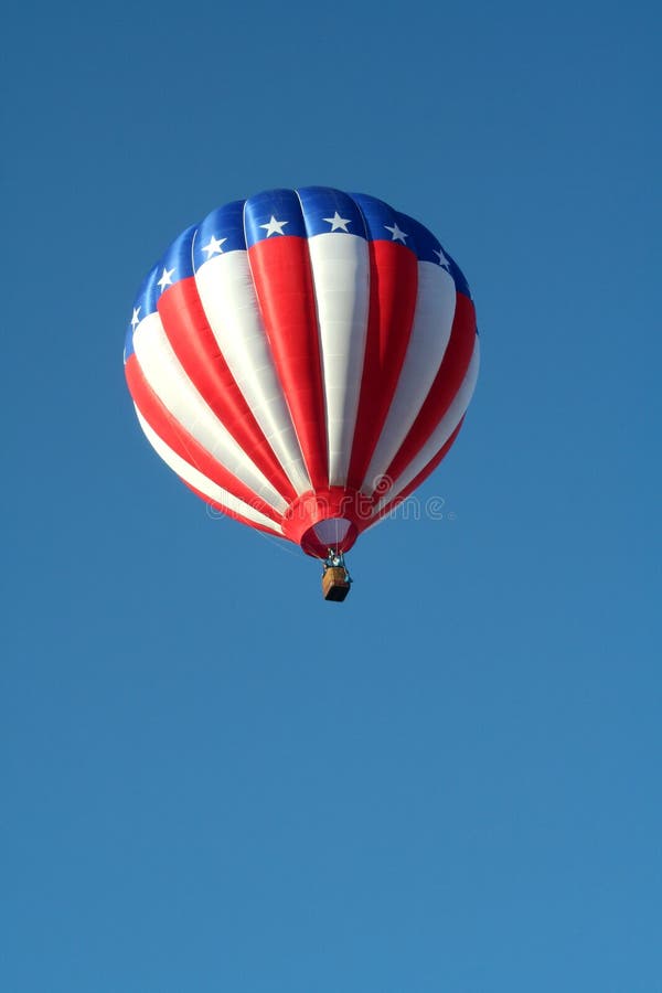 Patriotic Hot Air Balloon stock photo. Image of outdoor - 5414272
