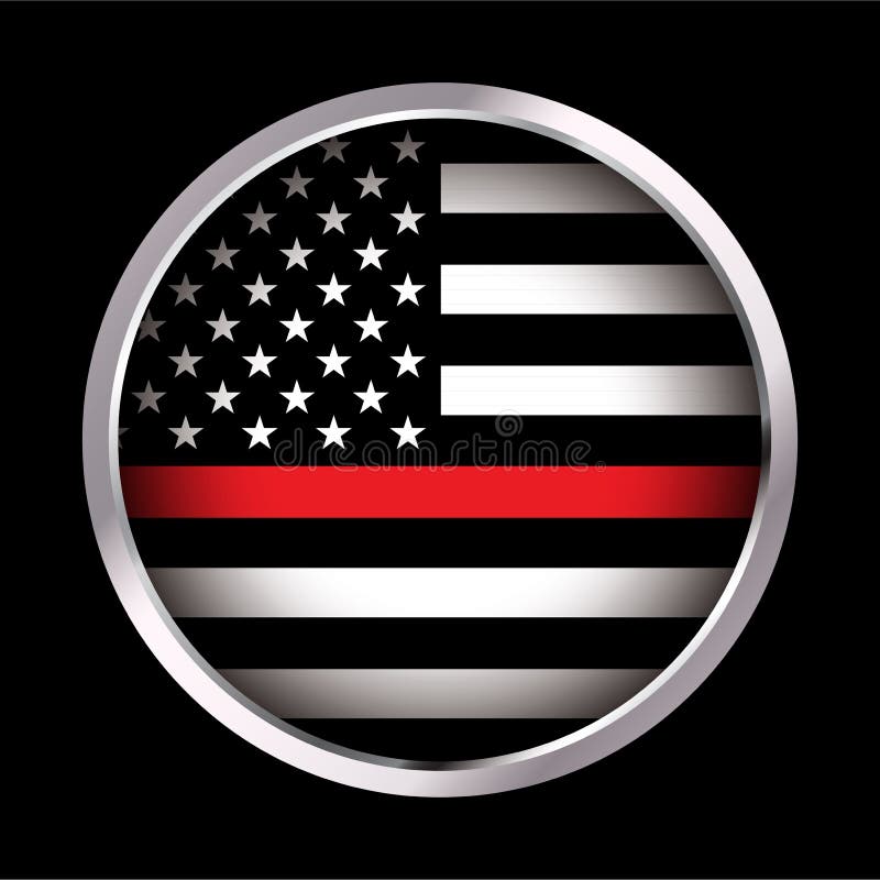 First Responder Support Flags Illustration Stock Vector - Illustration ...
