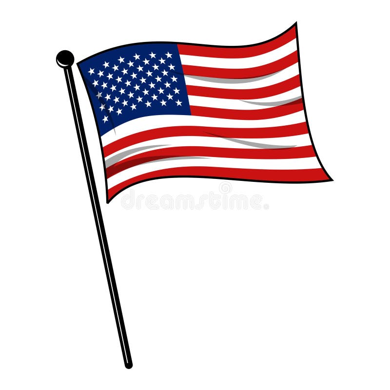 American Flag Stick Stock Illustrations – 1,352 American Flag Stick ...