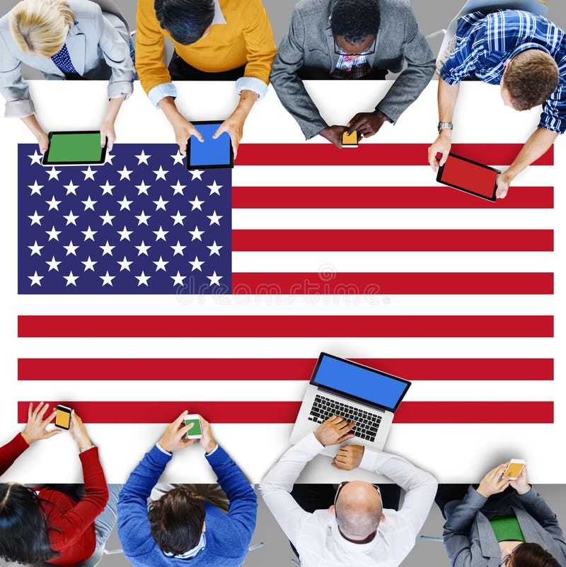 American Flag Nationality Liberty Country Concept Stock Photo - Image ...