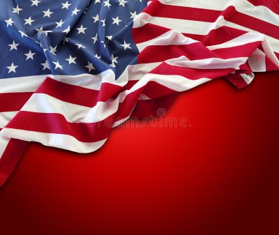 American flag on red stock image. Image of country, states - 187937663