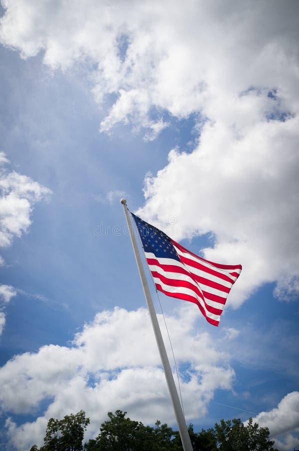 American Flag Sky stock photo. Image of patriotic, star - 75094440