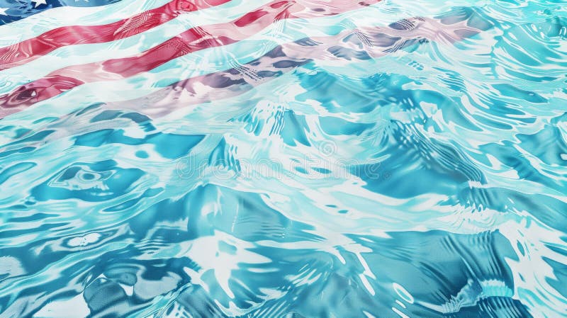 American Flag with Soft Waves Symbol of Freedom, Ai Generated Stock ...