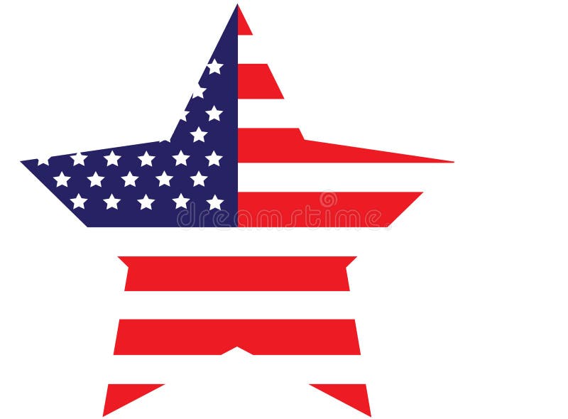 USA star flag design stock vector. Illustration of design - 33825216