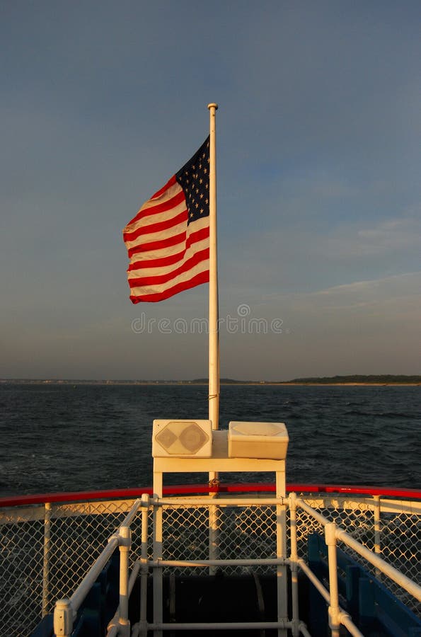American Flag at Sunset stock image. Image of patriotic - 45107209
