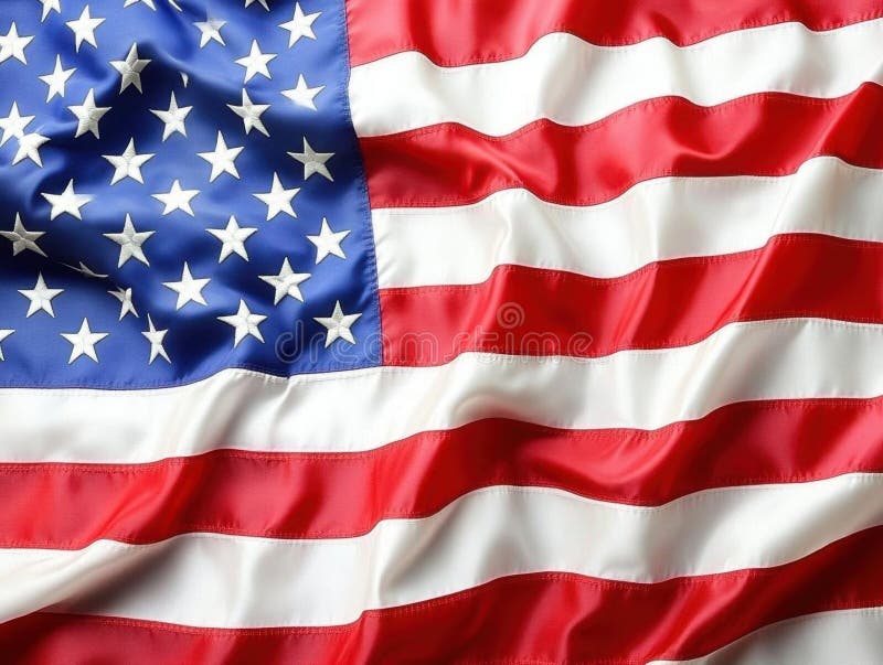 The American Flag, a Symbol of Freedom and Unity Waving in the Wind ...