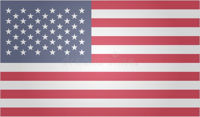 American Flag. Symbol of USA. Vector Illustration Stock Vector ...