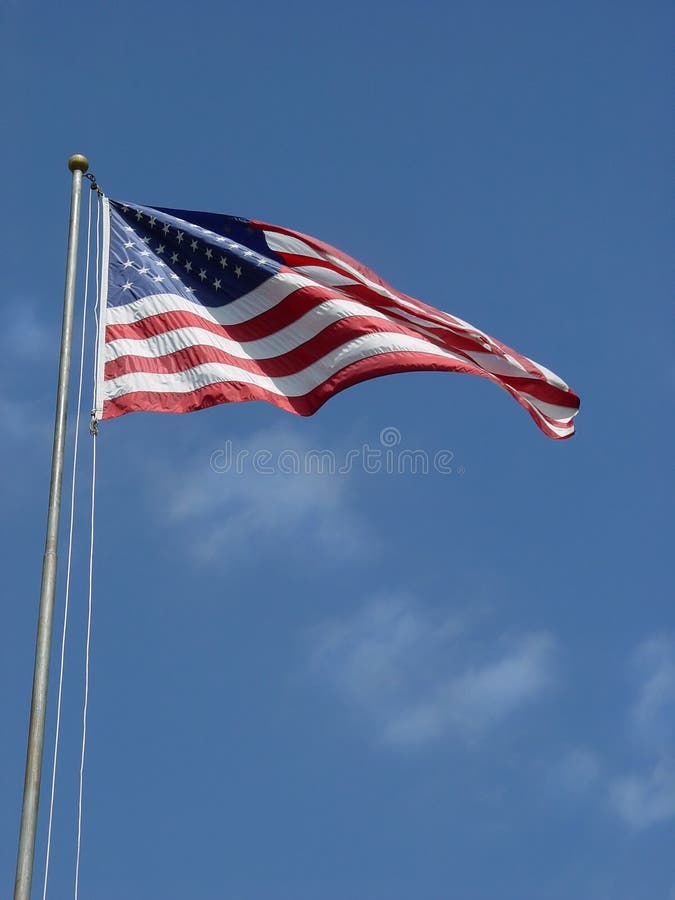 American Flag - Tall and Proud Stock Photo - Image of pole, historical ...