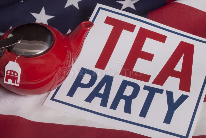 American Flag - Tea Party editorial photography. Image of horizontal ...
