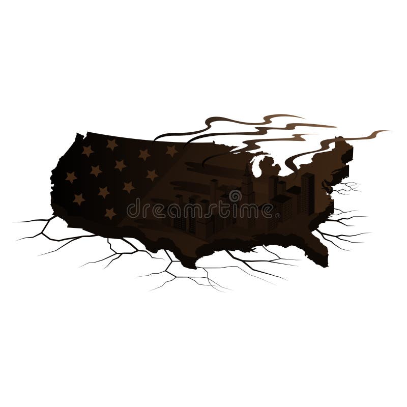 American Flag War and Terrorism Stock Vector - Illustration of america ...