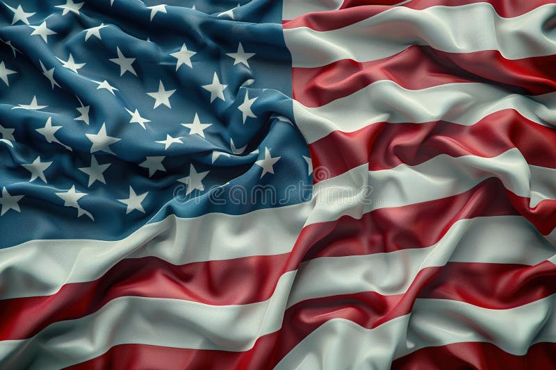 American Flag Wave Close Up for Memorial Day or 4th of July Stock Image ...