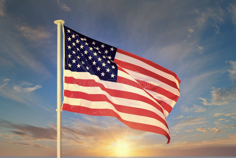 American flag stock illustration. Illustration of patriot - 203439167