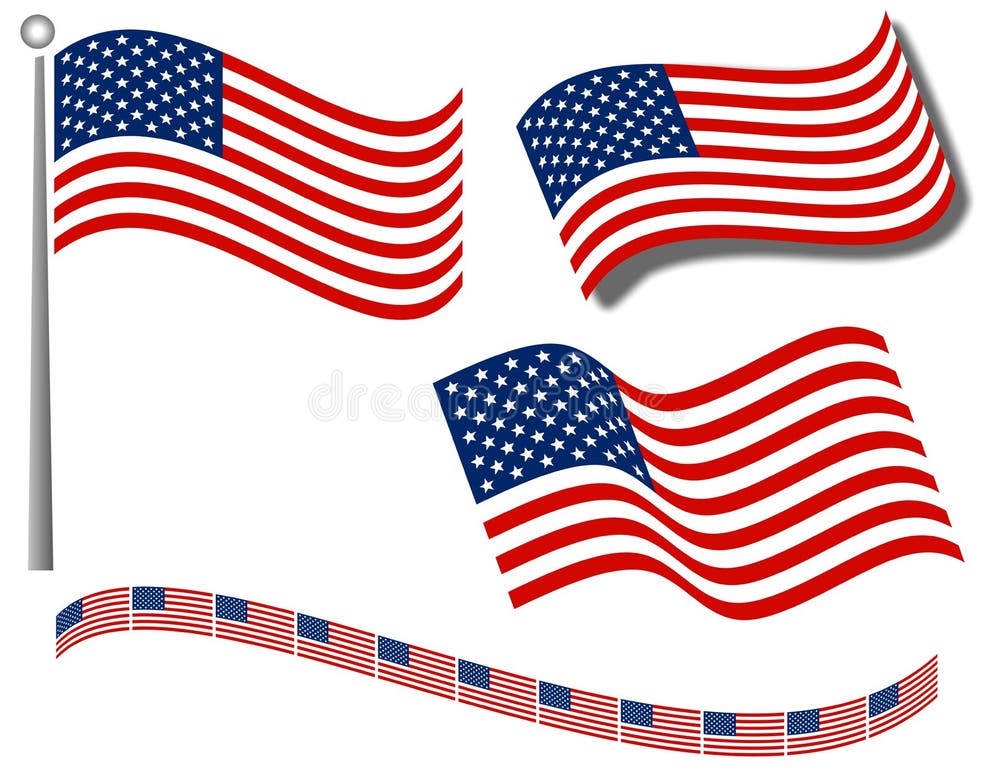 American Flag Divider Stock Illustrations – 86 American Flag Divider ...