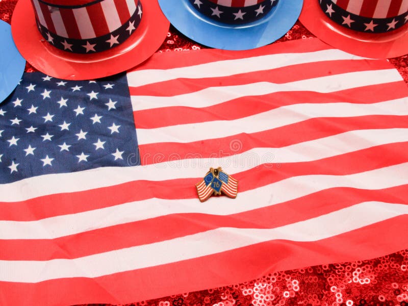 1776 American Flags - Declaration of Independence USA Stock Photo ...