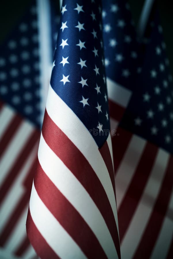 American flags in line stock image. Image of sign, concept - 103134915