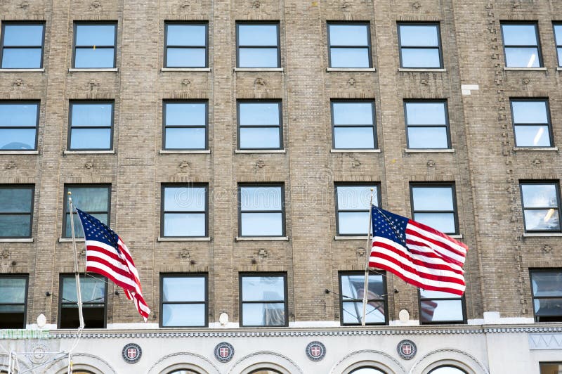 American Flags editorial photo. Image of view, wall, district - 35646051