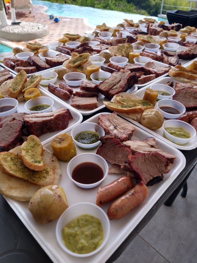 American Food, Steak and Arepa Stock Image - Image of steak, american ...