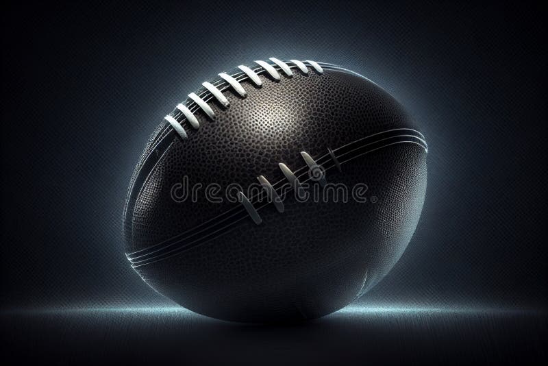 American Football Ball in the Spotlight. AI Generated Stock Photo ...